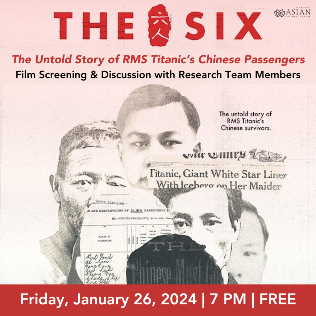 “The Six: The Untold Story of RMS Titanic’s Chinese Passengers” Film ...